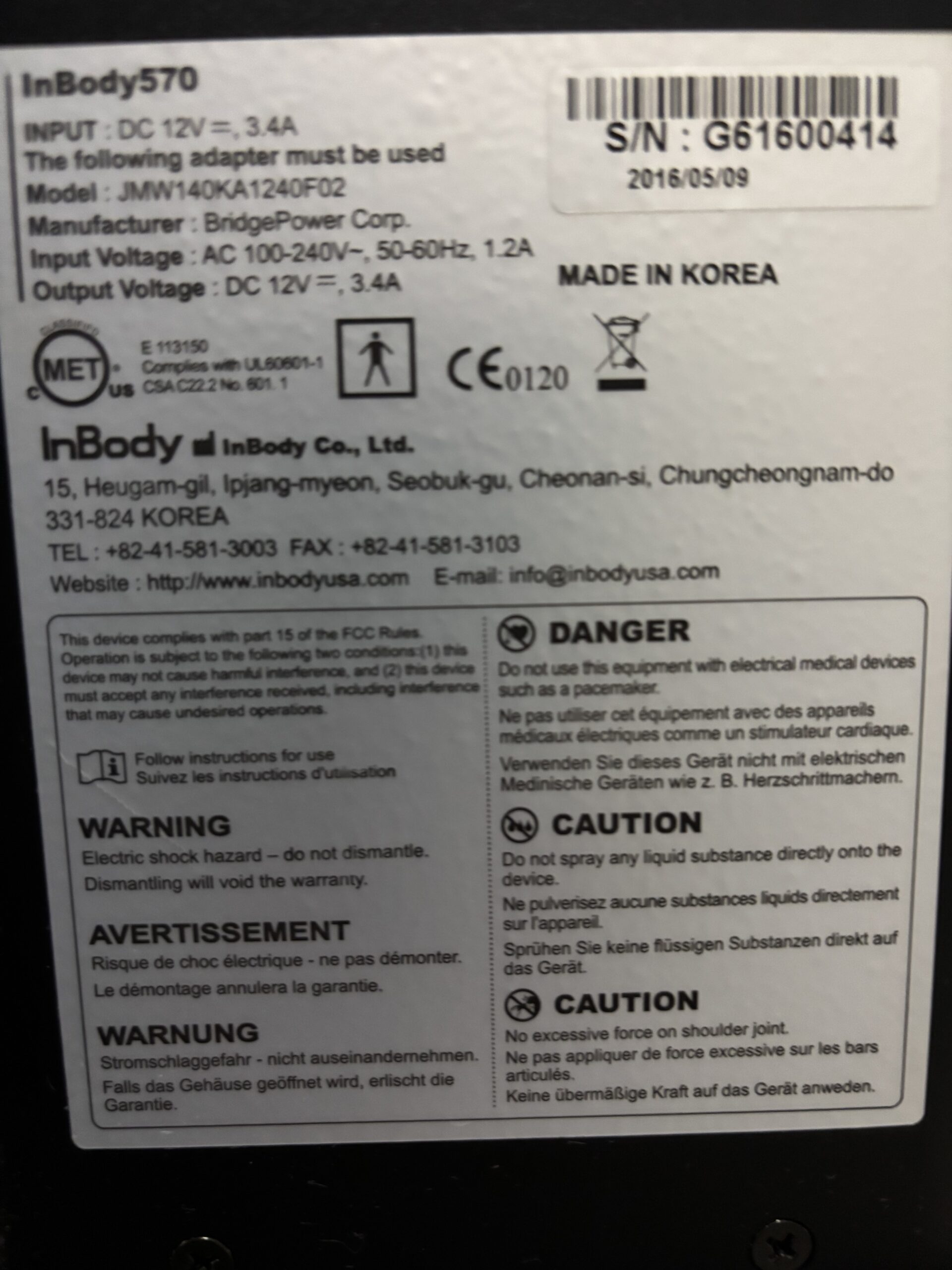 Inbody 570 w Printer | Fitzadeal